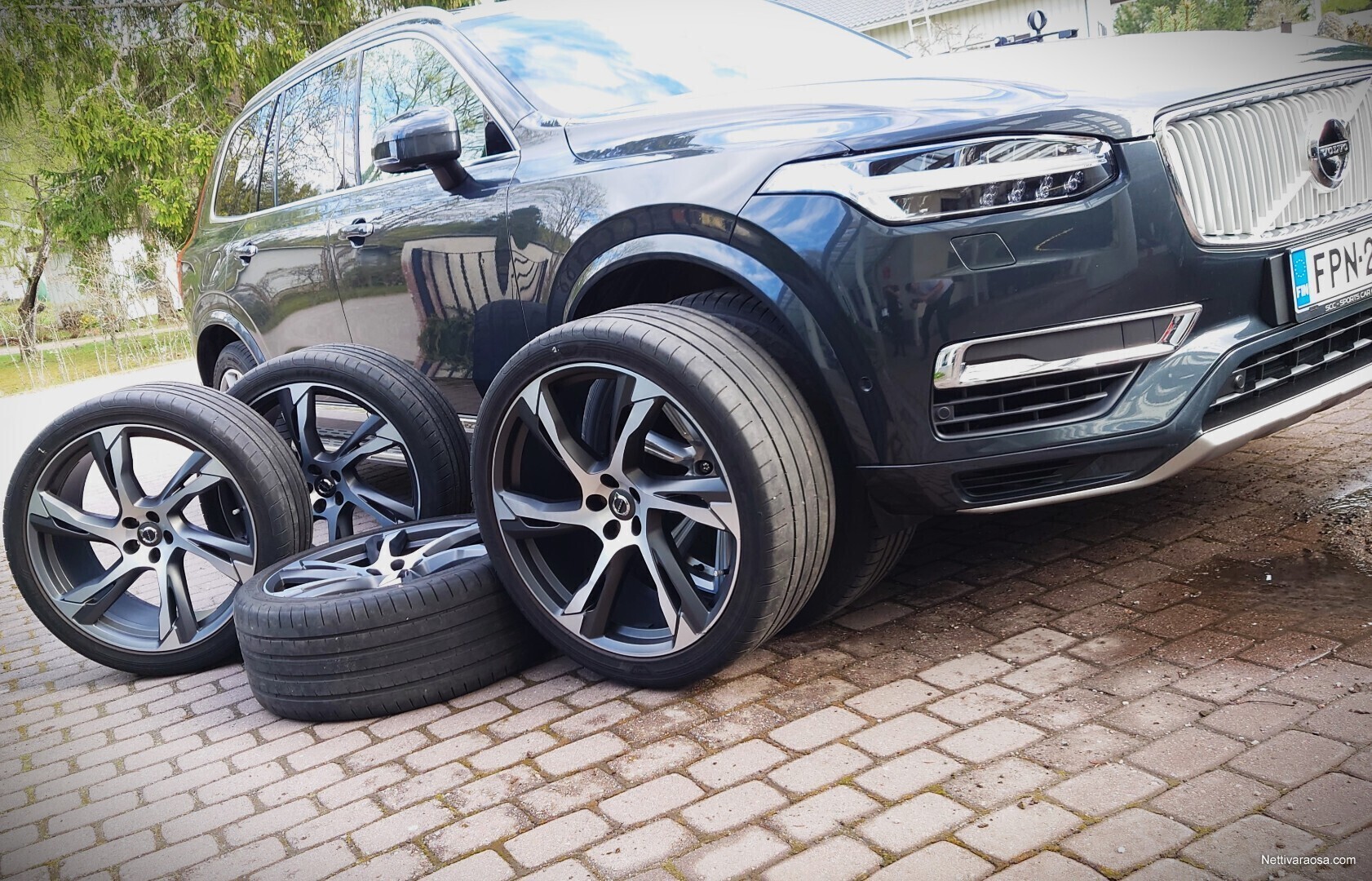 Nettivaraosa - Volvo XC90 6-Douple Spoke Black Matt 2017 - Good Year F1 ...